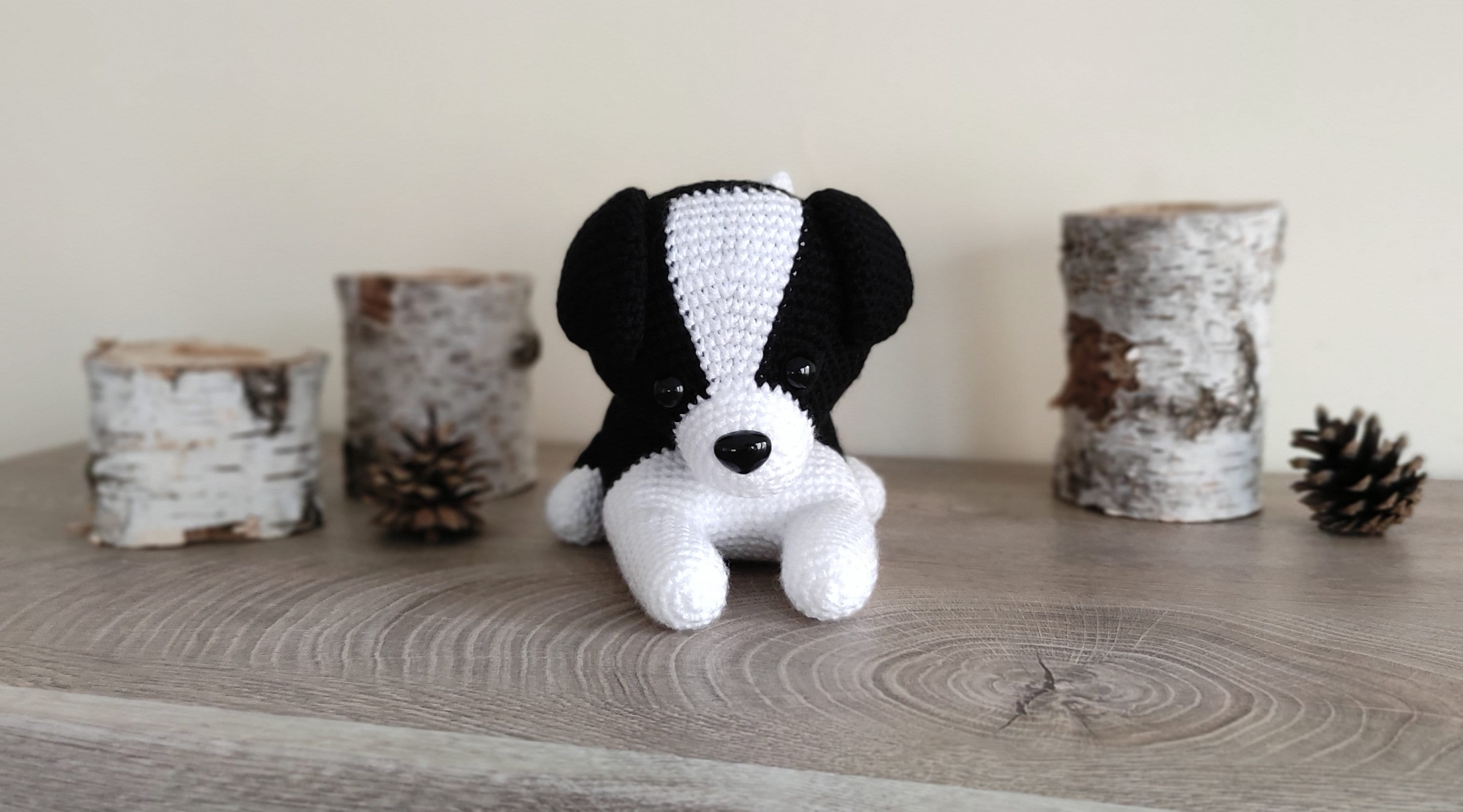 Reo the Border Collie dog Amigurumi Crochet PDF PATTERN - Etsy