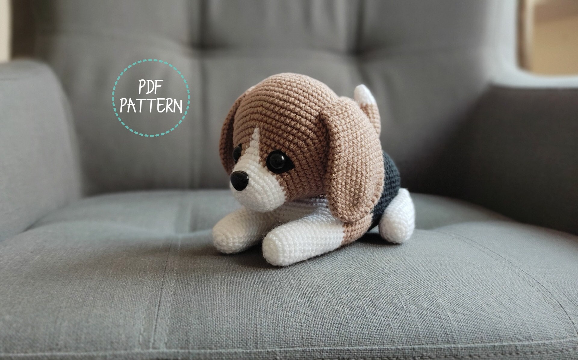 Buddy the Beagle dog Amigurumi Crochet PDF PATTERN ENGLISH - Etsy