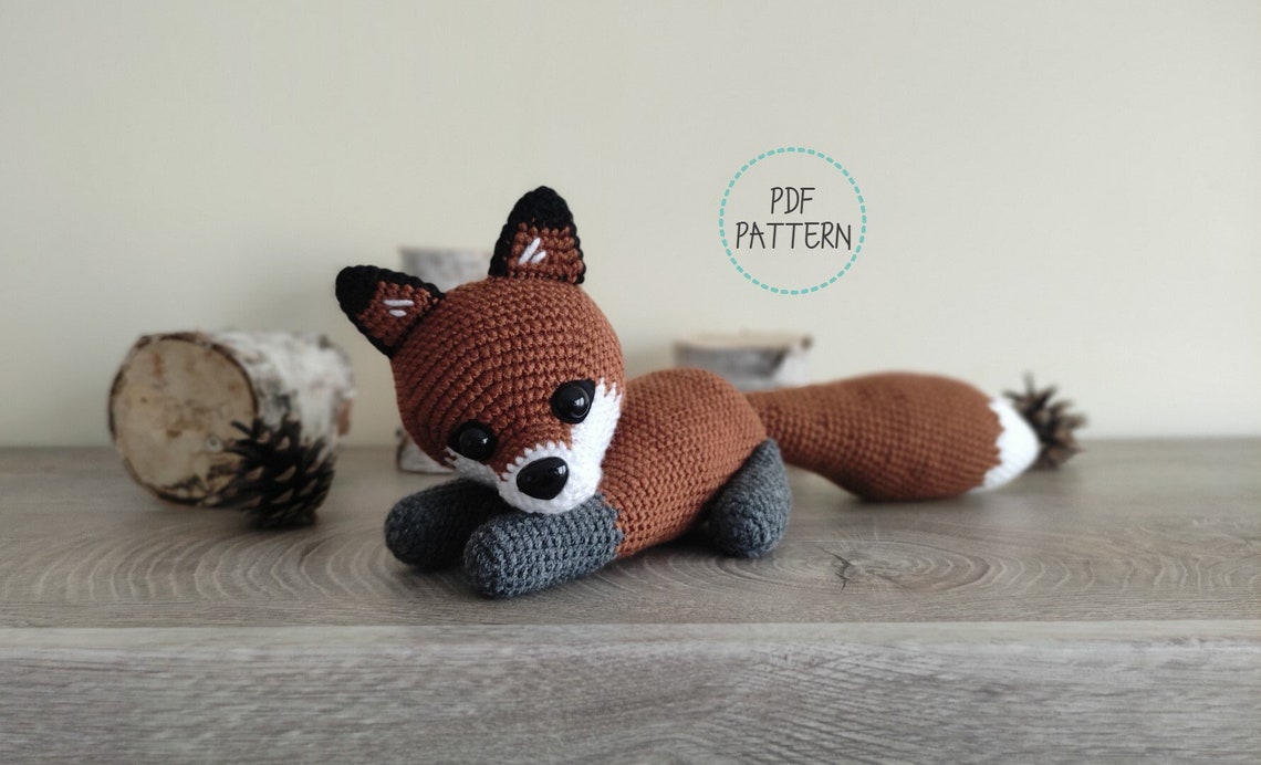 Rudy the Red Fox Amigurumi Crochet PDF PATTERN ENGLISH | Etsy