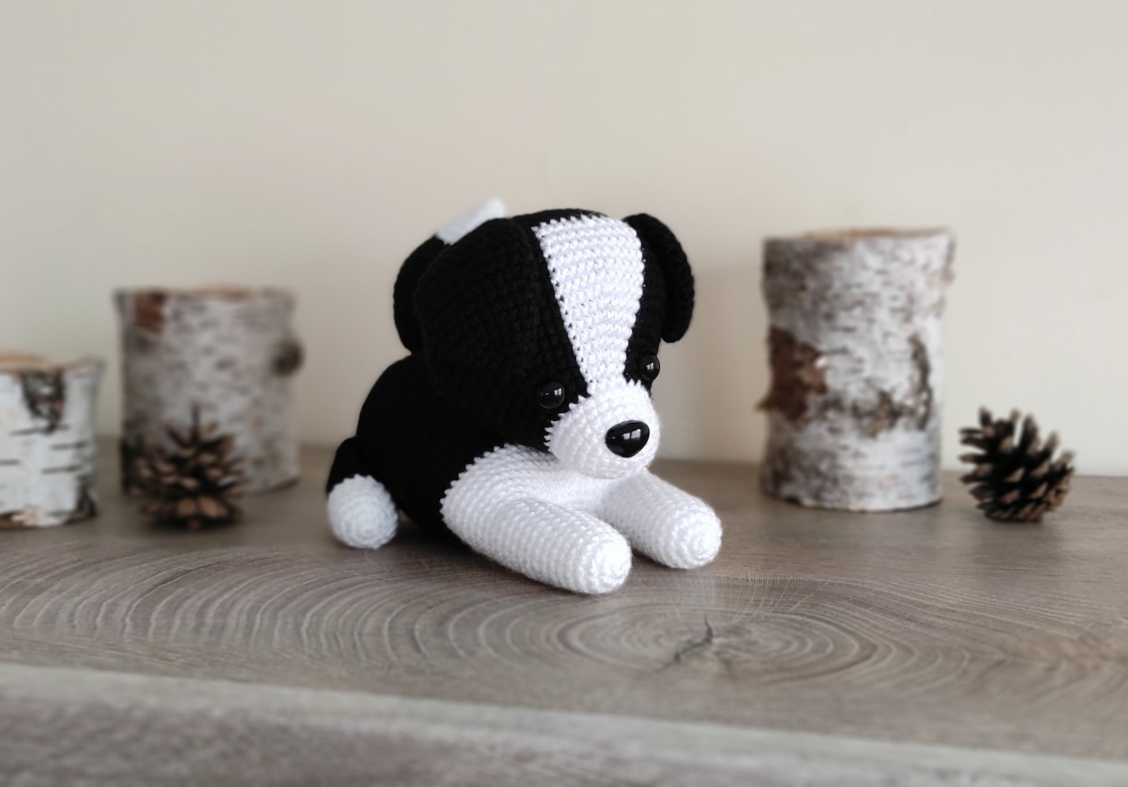 Reo the Border Collie dog Amigurumi Crochet PDF PATTERN | Etsy