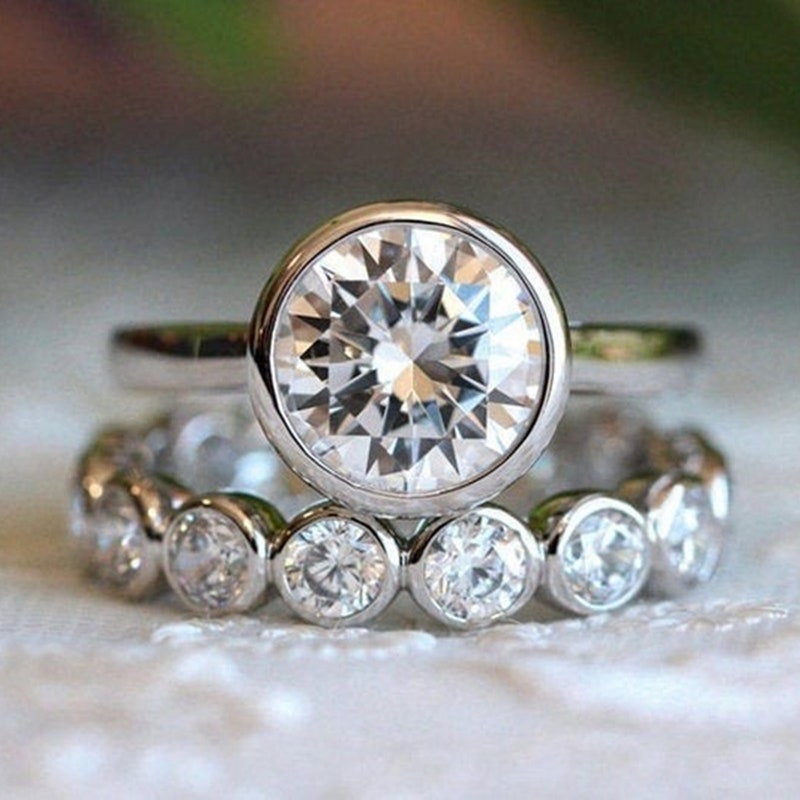 Wedding Ring Set - Etsy