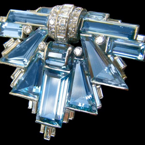 Gemstone Brooch - Etsy