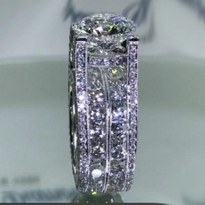 Round Cut Diamond Engagement Proposal Ring Party Wear - Etsy