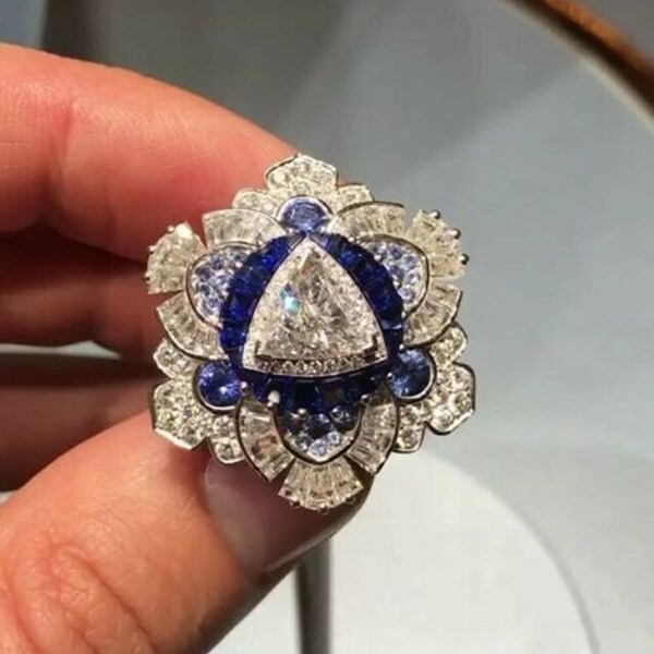 Trillion Cut Ring - Shop Online - Etsy