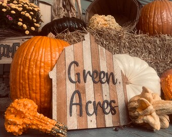 Green Acres Sign | Etsy