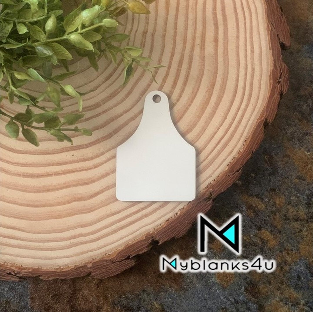 Cow Tag Keychains Sublimation Blanks, 10 Count, Free Shipping, Single ...