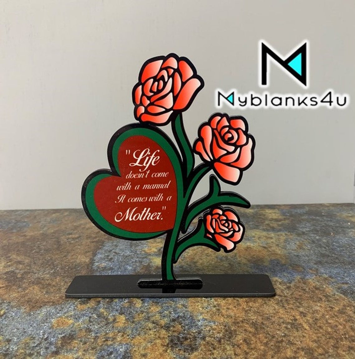 Rose Tabletop, Sublimation Blanks 2 Pack, Free Shipping, Single Sided ...