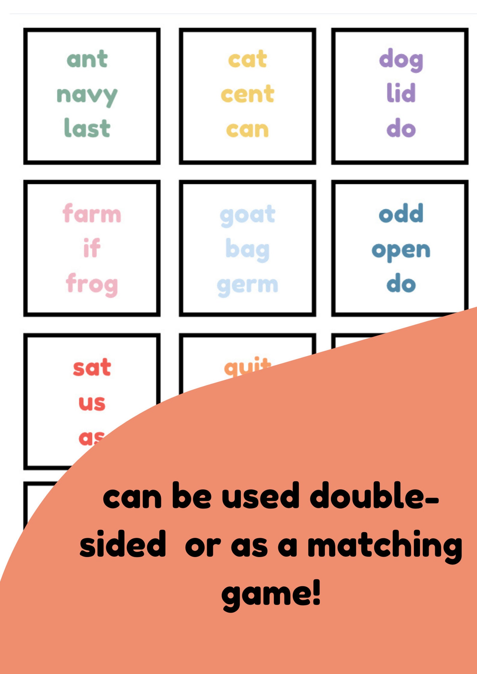 Phonic Codes Flashcards A4 Printable PDF | Etsy