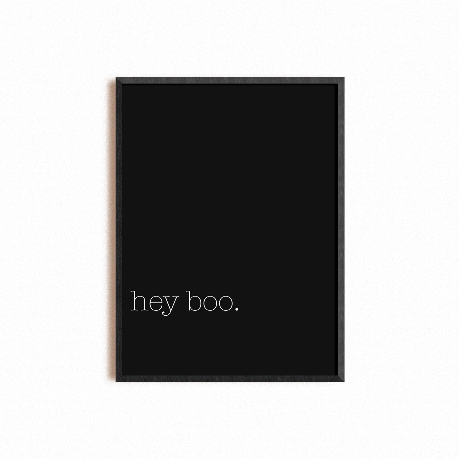 Hey Boo Halloween Printable Halloween Decor Halloween Wall - Etsy