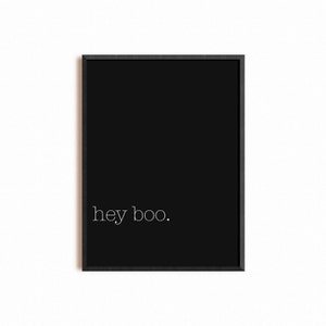 Hey Boo Halloween Printable Halloween Decor Halloween Wall - Etsy