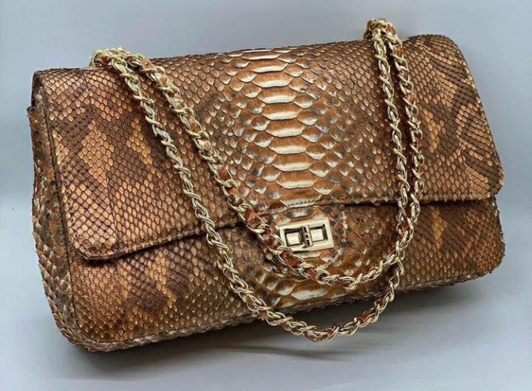 Crossbody Bag Python Leather Purse Python Leather Bag - Etsy