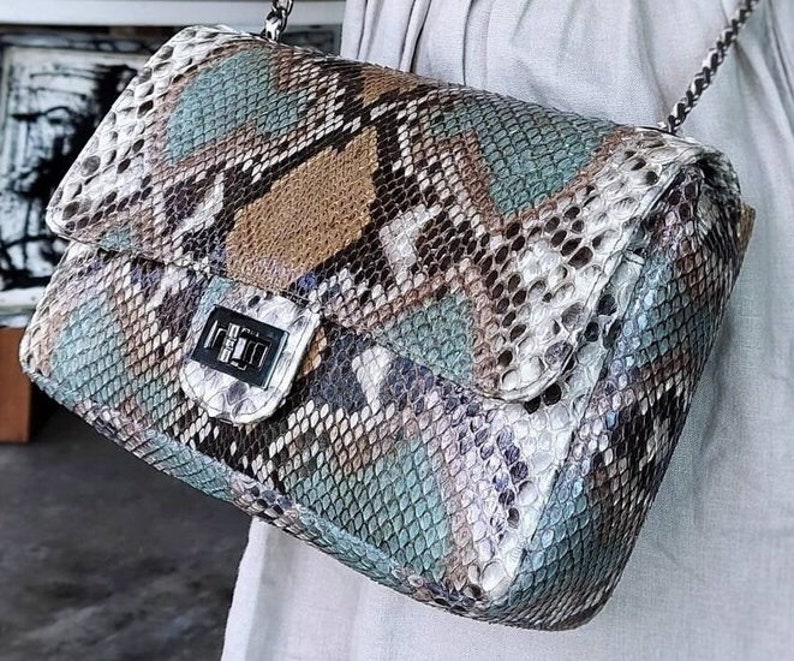 Crossbody Bag Python Leather Purse Python Leather Bag - Etsy