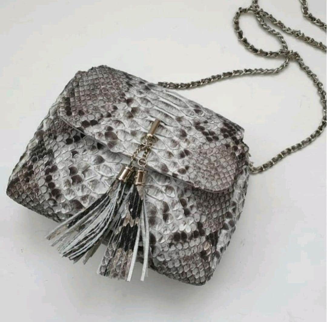 Natural Python Bag #python Bag #quilted Bag #snakeskin Bag #leather Bag ...