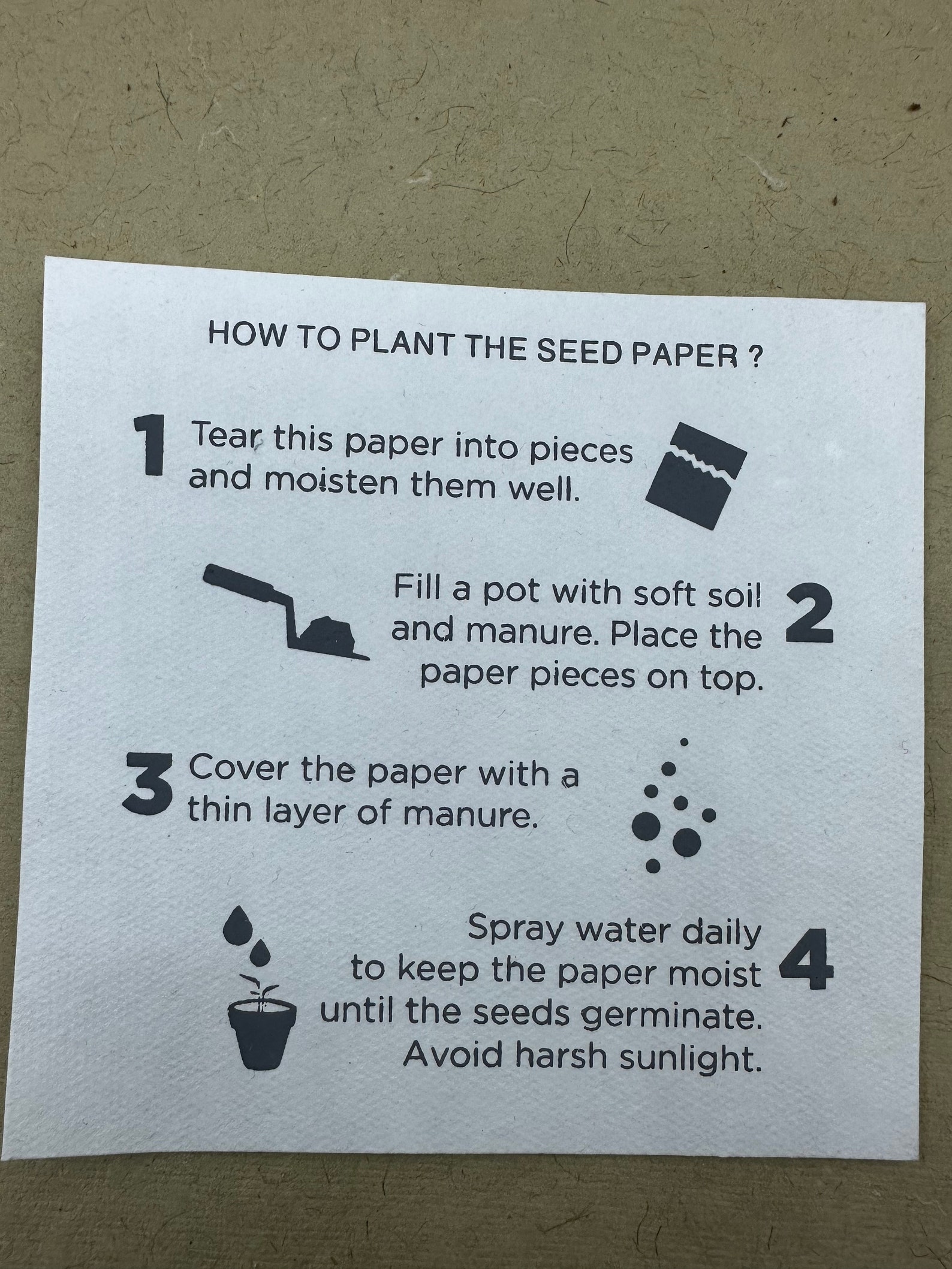 Handmade Seed Paper Bag, Handmade Carry Bag - Etsy