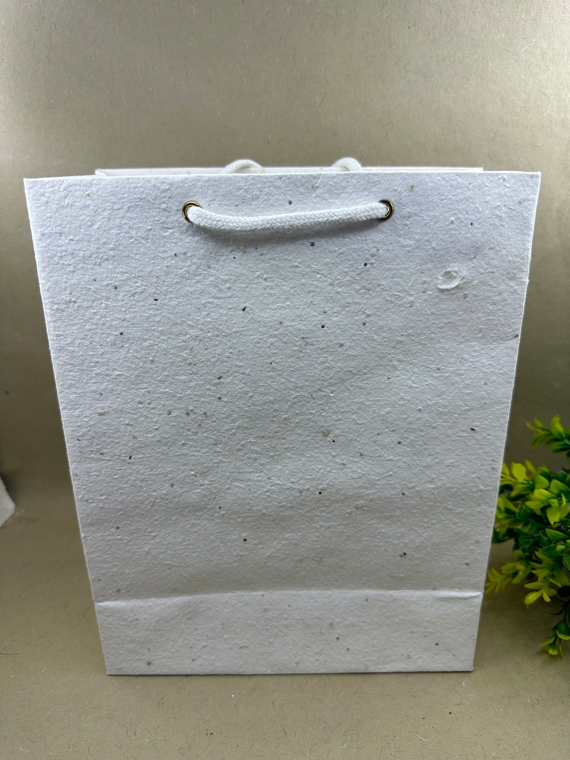 Handmade Seed Paper Bag, Handmade Carry Bag - Etsy