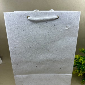 Handmade Seed Paper Bag, Handmade Carry Bag - Etsy