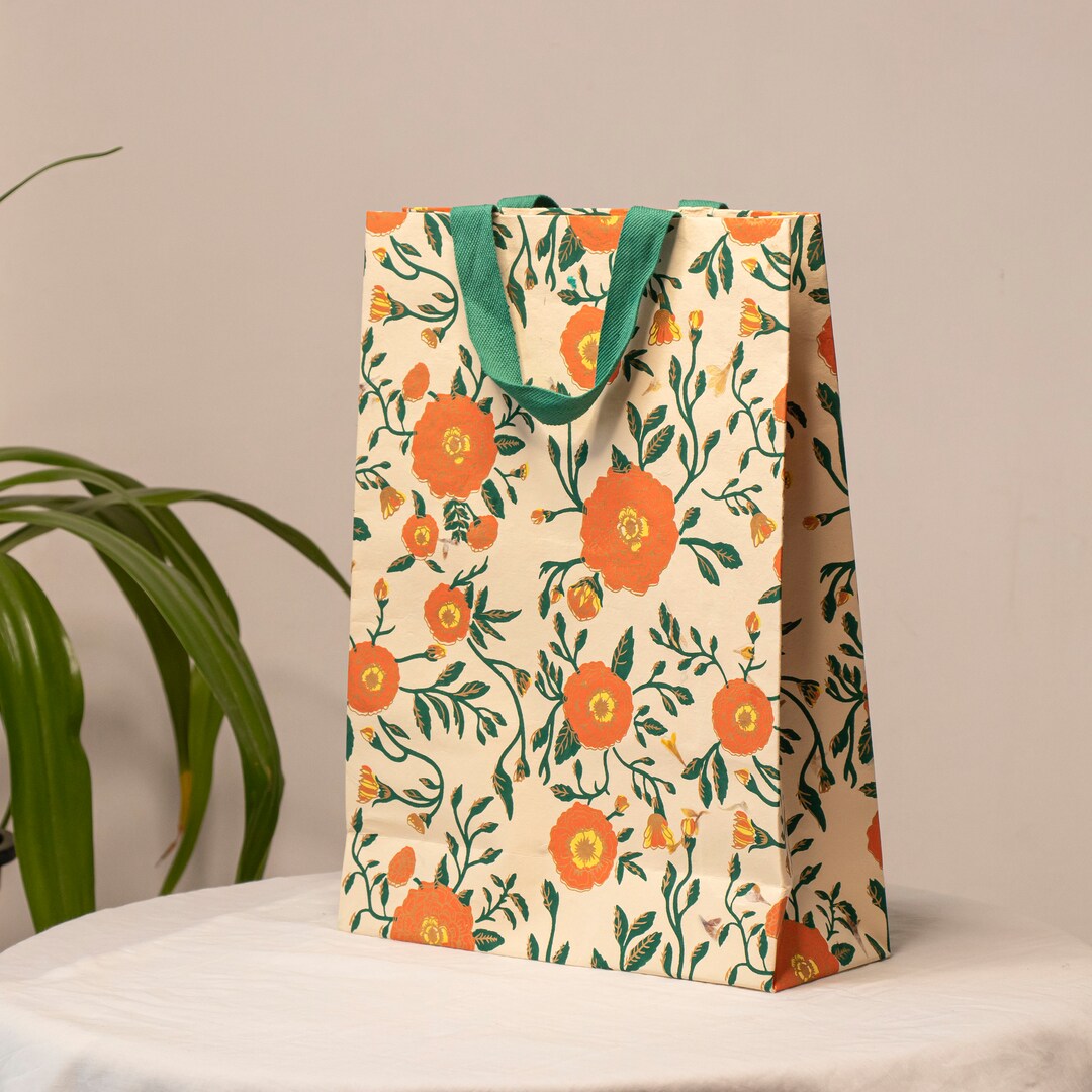 Handmade Paper Carry Bag,kraft Gift Bags , Eco Friendly Paper Bags ...