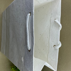 Handmade Seed Paper Bag, Handmade Carry Bag - Etsy