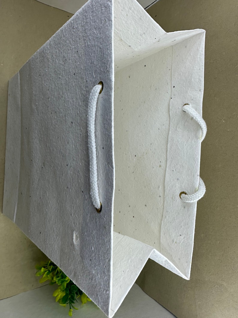 Handmade Seed Paper Bag, Handmade Carry Bag - Etsy