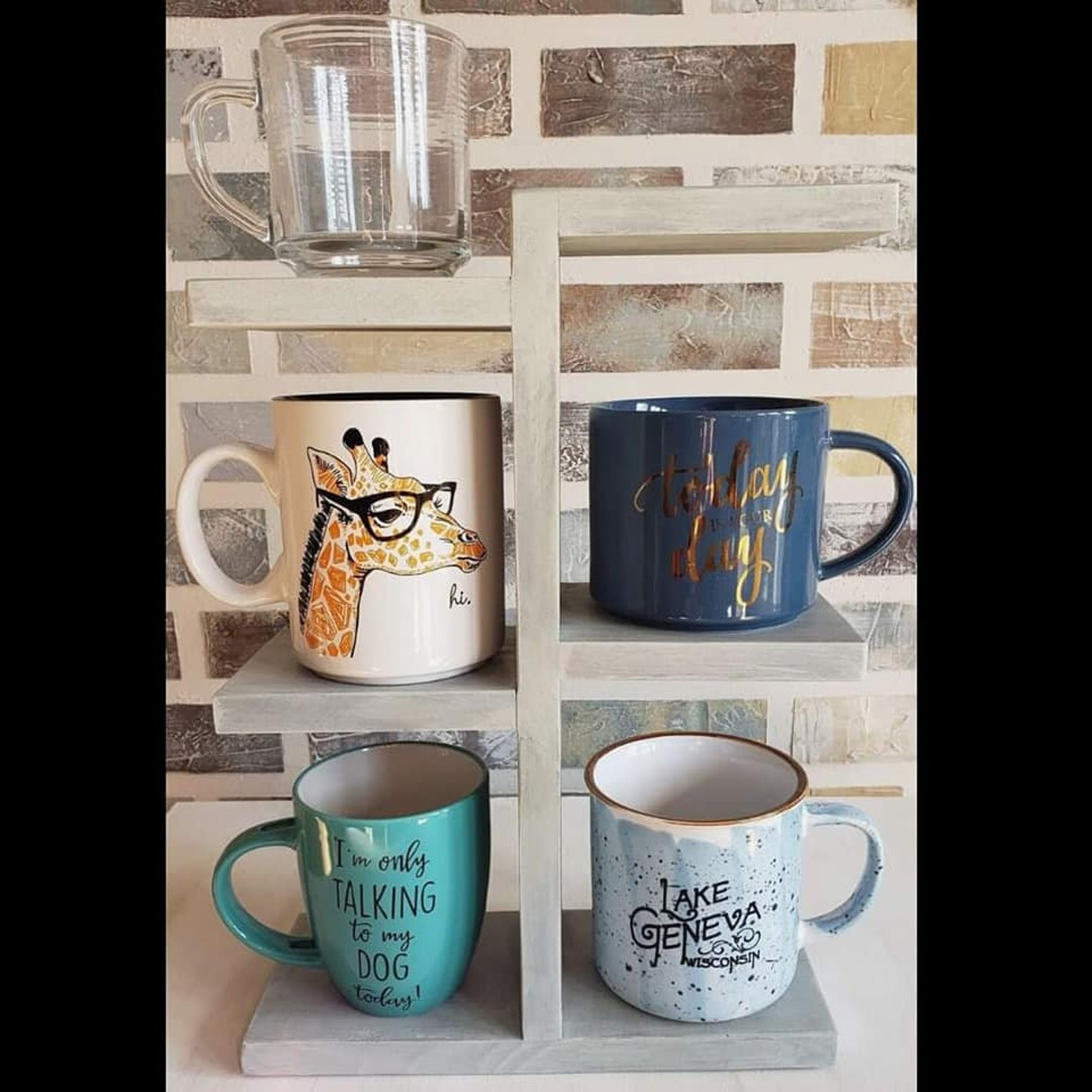 Wooden Mug Stand Rustic Display Shelf Tiered Cup Holder - Etsy