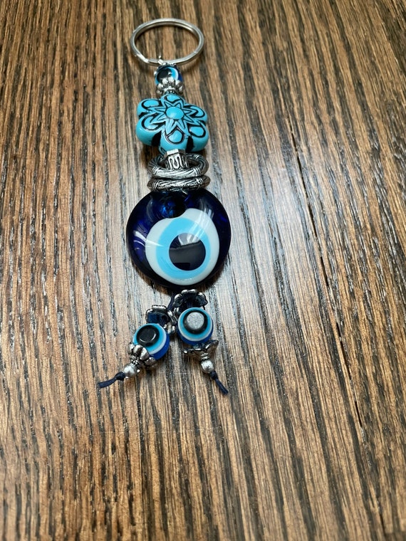 Evil Eye Key Chains Evil Eyes Protection Beads Protect Your | Etsy