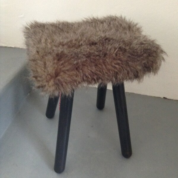 Fur Stool - Etsy