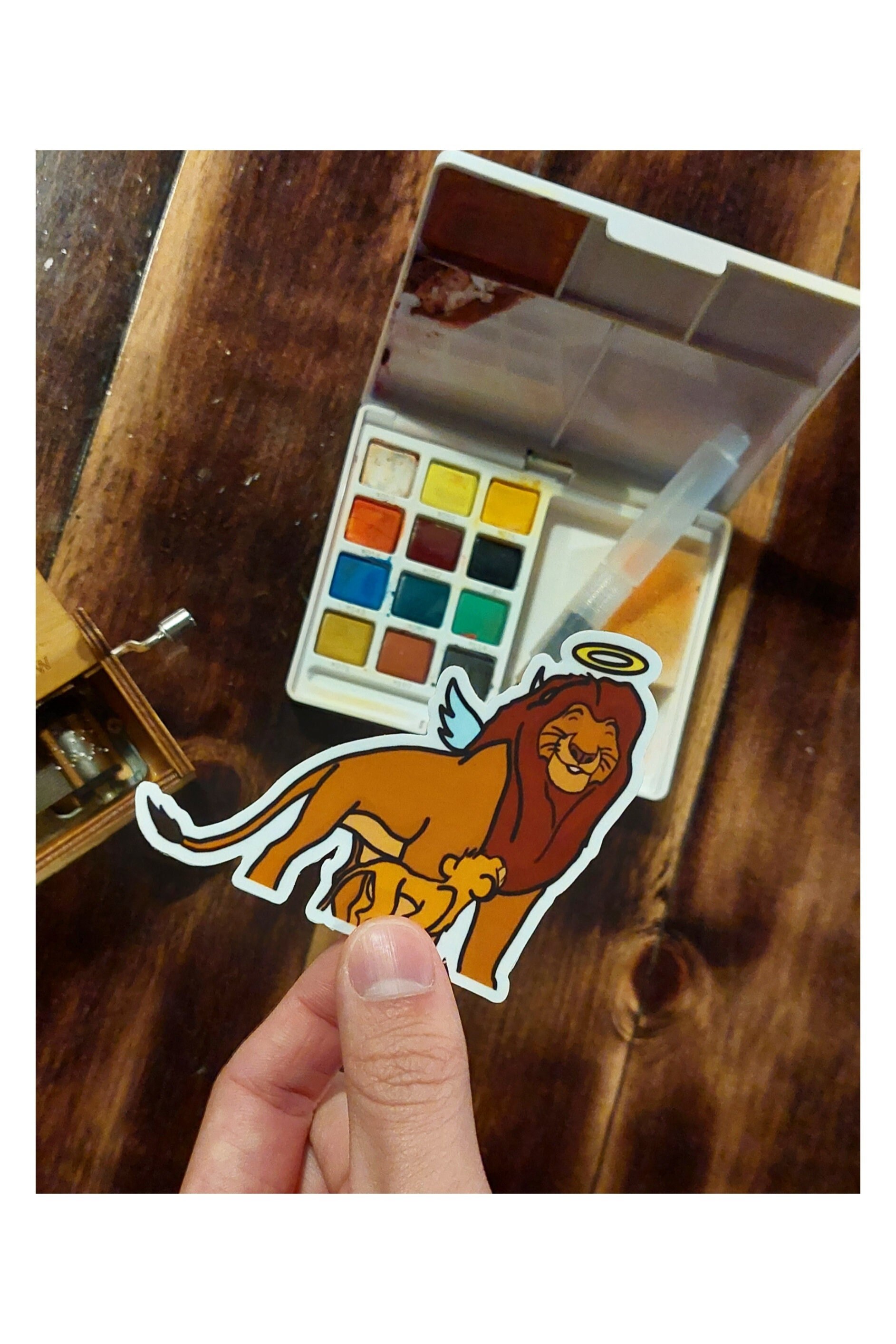 RIP Mufasa and Baby Simba Sticker: - Etsy