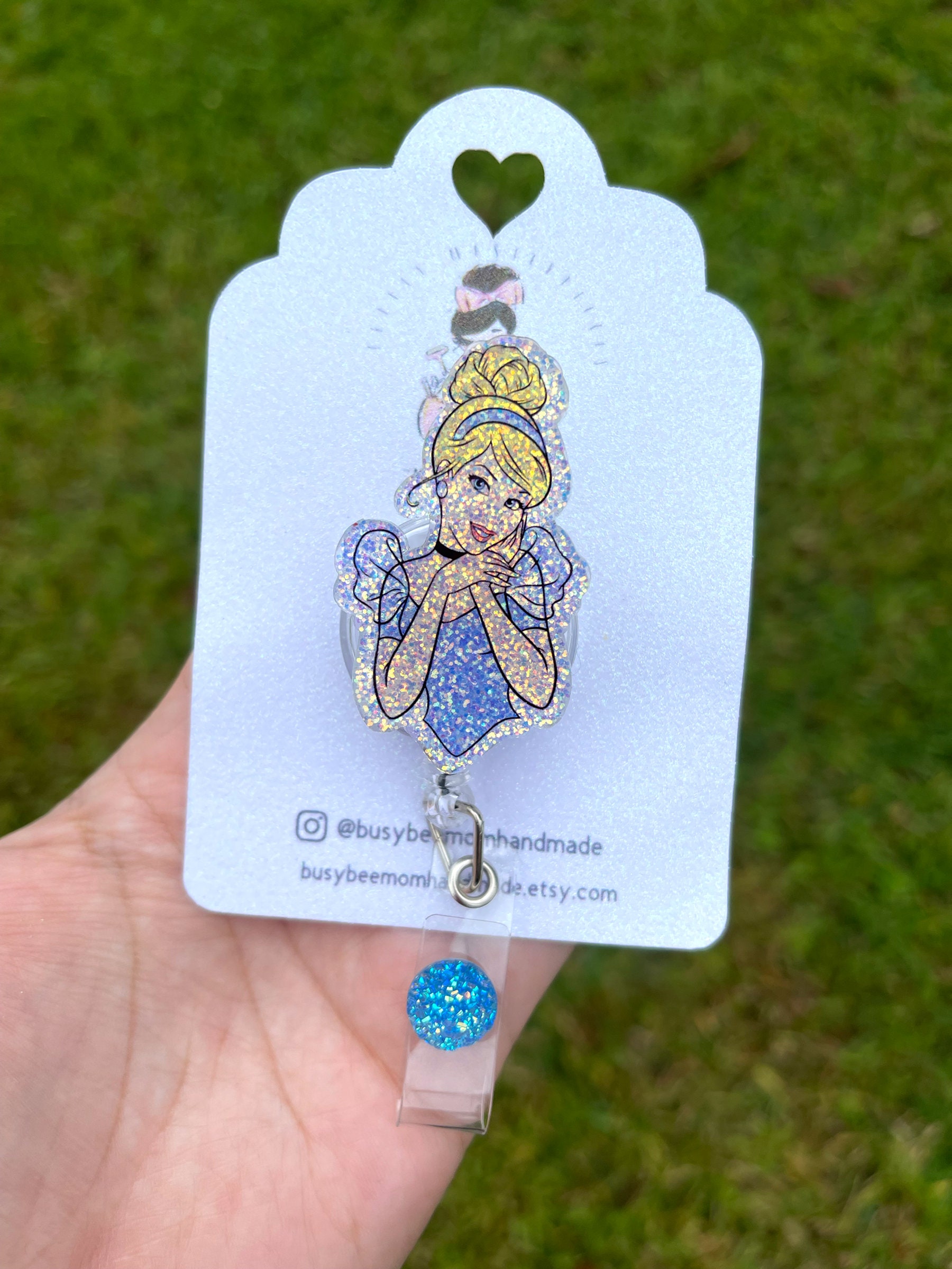 Cinderella Badge Reel Princess Badge Reel Badge Holder - Etsy