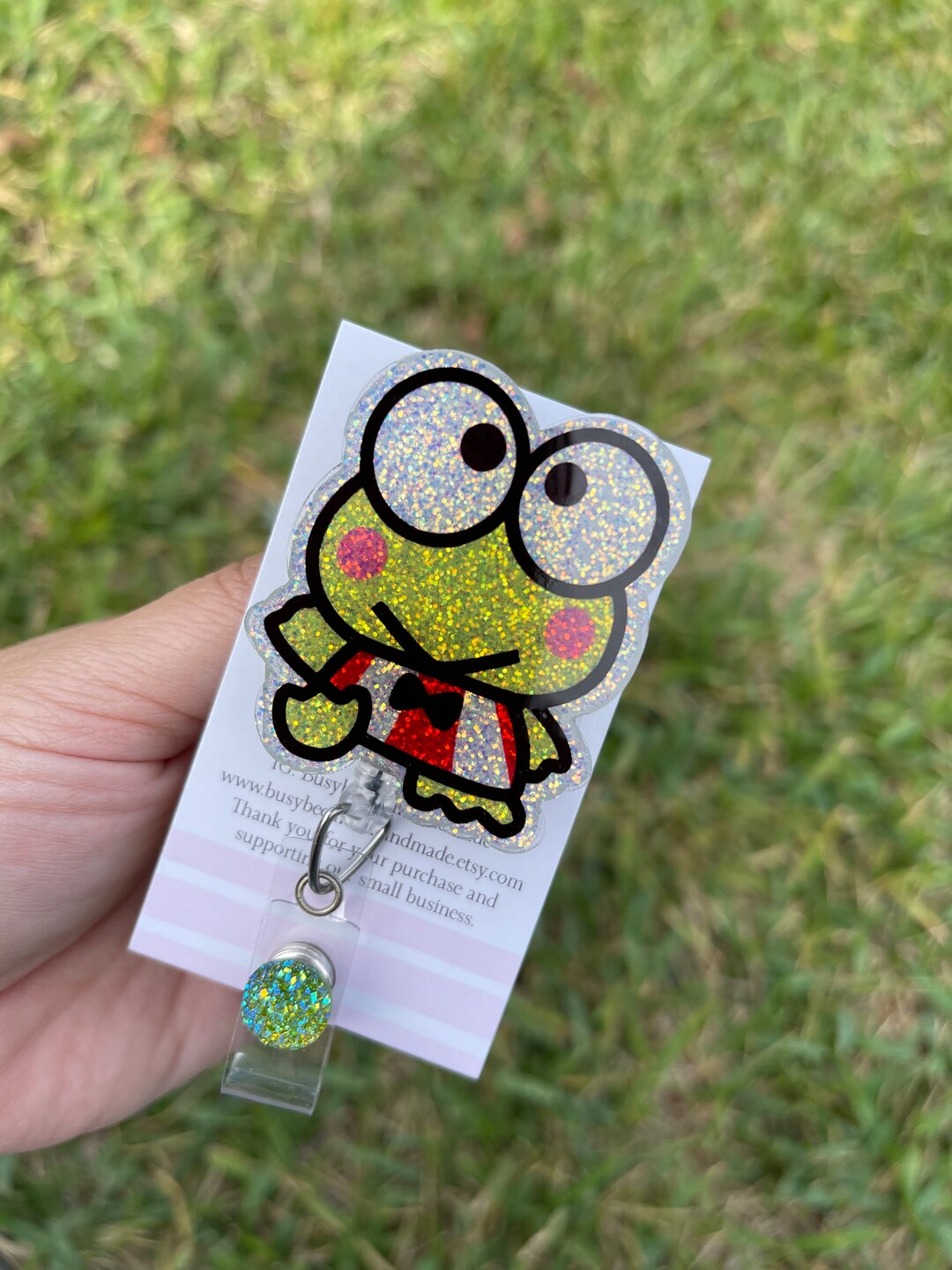 Frog Badge Reel, Kitty and Friends Badge Reel - Etsy
