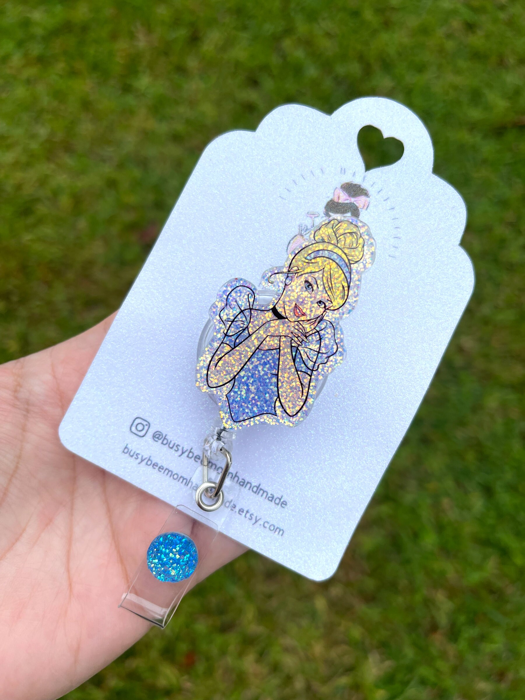 Cinderella Badge Reel Princess Badge Reel Badge Holder - Etsy