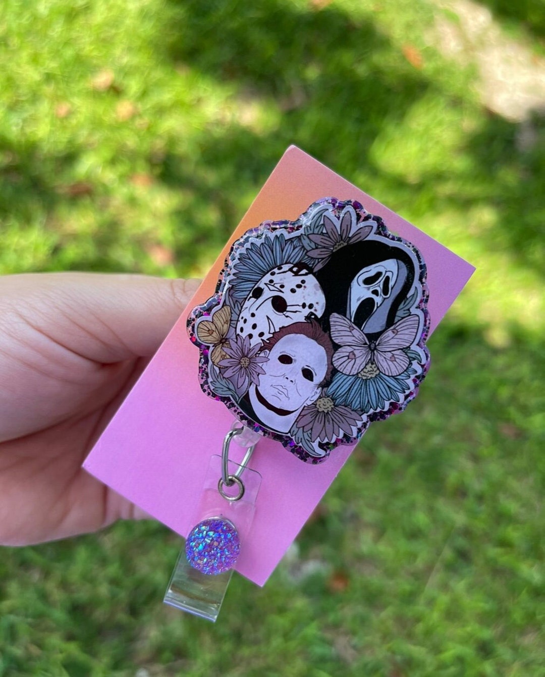 Spooky Badge Reel, Ghostface, Michael, Halloween Badge Reel, Psycho - Etsy