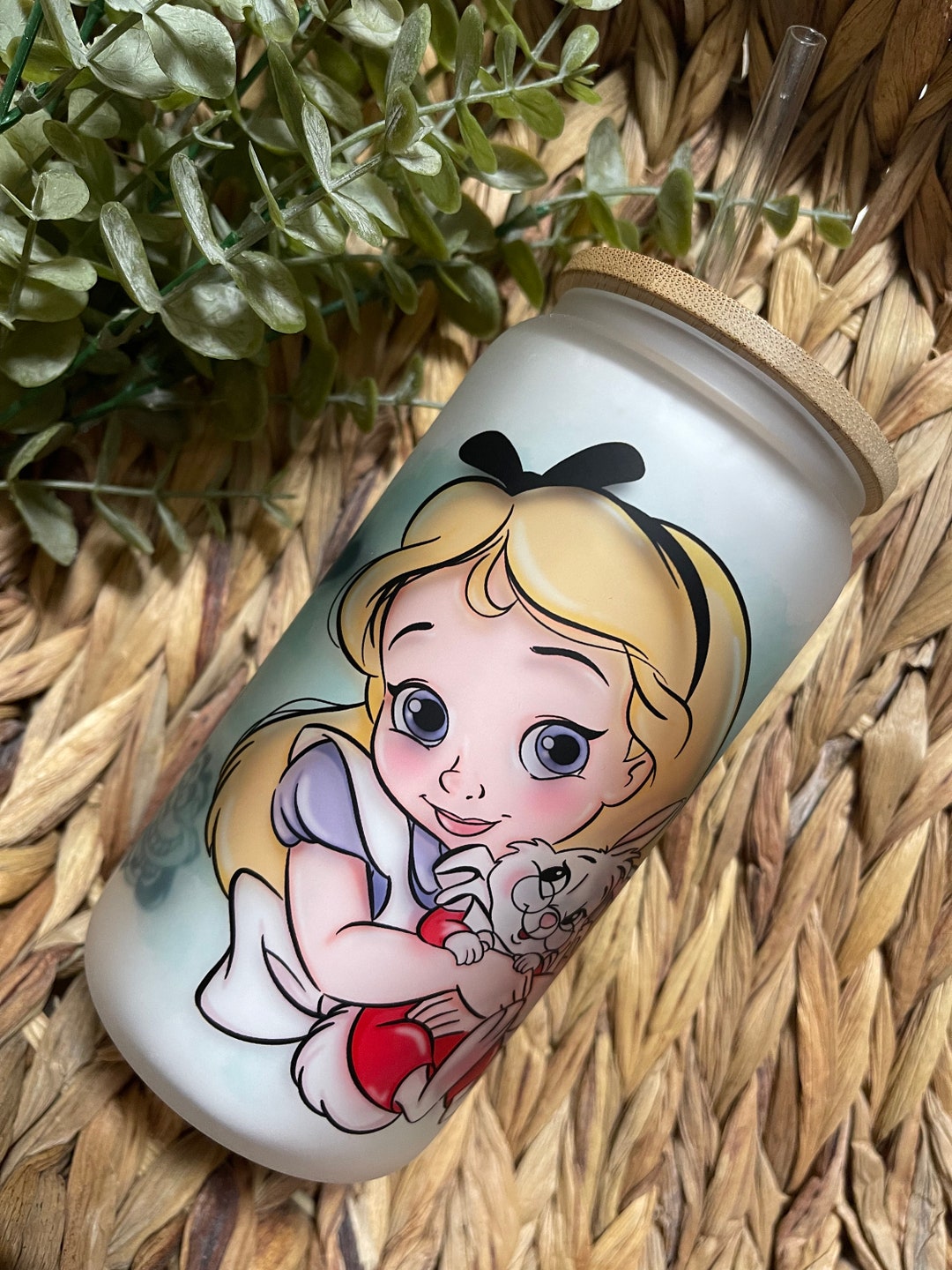 Alice Glass Can, Custom Glass Can, Libbey - Etsy