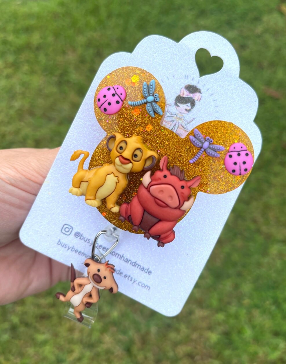 Lion King Badge Reel Bugs Badge Reel Badge Holder - Etsy