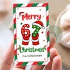 Holiday Pencil Gift Tag Editable Just Write Holiday Pencil Tag Student ...