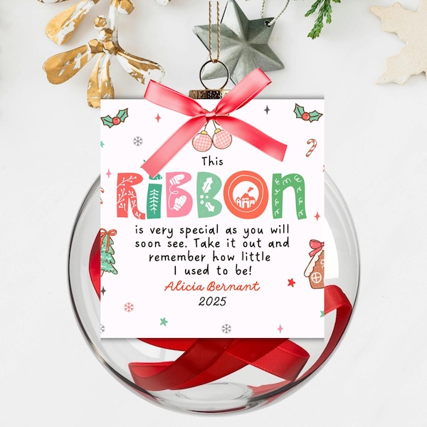 Height Ribbon Bauble - Etsy UK