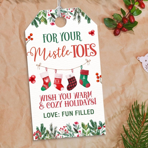 Christmas Sock Gift Tag - 60+ Gift Ideas for 2025