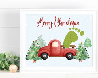 Christmas Truck Footprint - Etsy