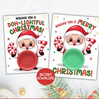 Christmas Playdoh Favors Christmas Cards | Class Christmas Party ...