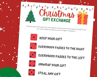 Gift Exchange Chaos 2 44 Printable Christmas Gift Exchange - Etsy