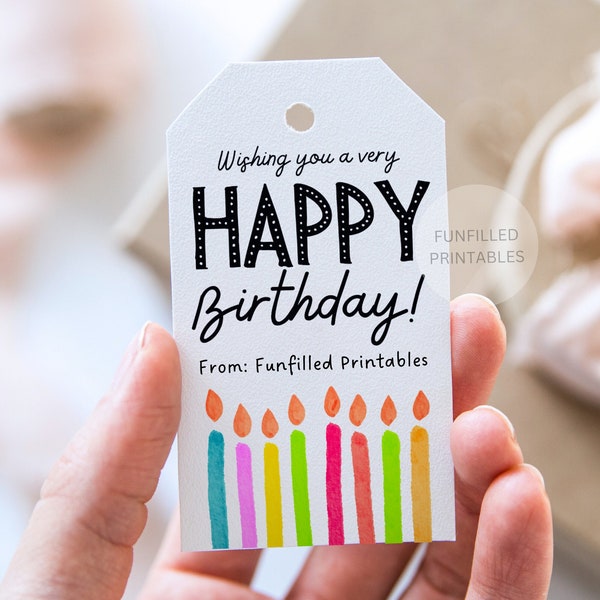 Happy Birthday Tags - Etsy