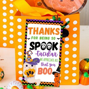 Halloween Teacher Staff Appreciation Tag, Spooktacular Halloween Tag ...
