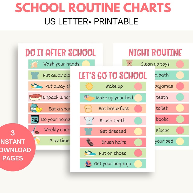 Morning Chore Chart - Etsy