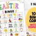 Printable Easter Bingo Game, 100 Easter Bingo Cards W/labels, Easter ...