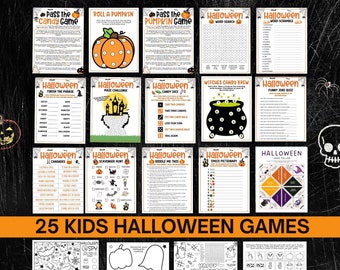 Halloween Pin the Tail Party Game Printable Fun Holiday - Etsy