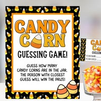 Candy Cor Guessing Game Printable, Halloween Party Office Party Games ...