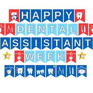 Dental Assistants Week Banner Printable, Happy Dental Assistant ...