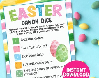Easter Candy Dice Game, Easter Dice Game, Easter Game, Classroom Games ...