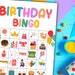 Birthday Bingo Printable, 30 Birthday Bingo Cards, Birthday Party Bingo ...