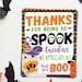 Halloween Staff Appreciation Sign Printable, Halloween Teacher ...