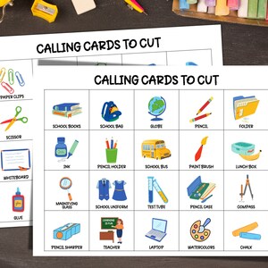 Back to School Bingo Game, 30 Printable Bingo Cards, First Day of ...